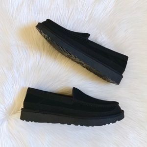 UGG | Shoes | Ugg Black Dex Water Resistant Suede Loafers | Poshmark